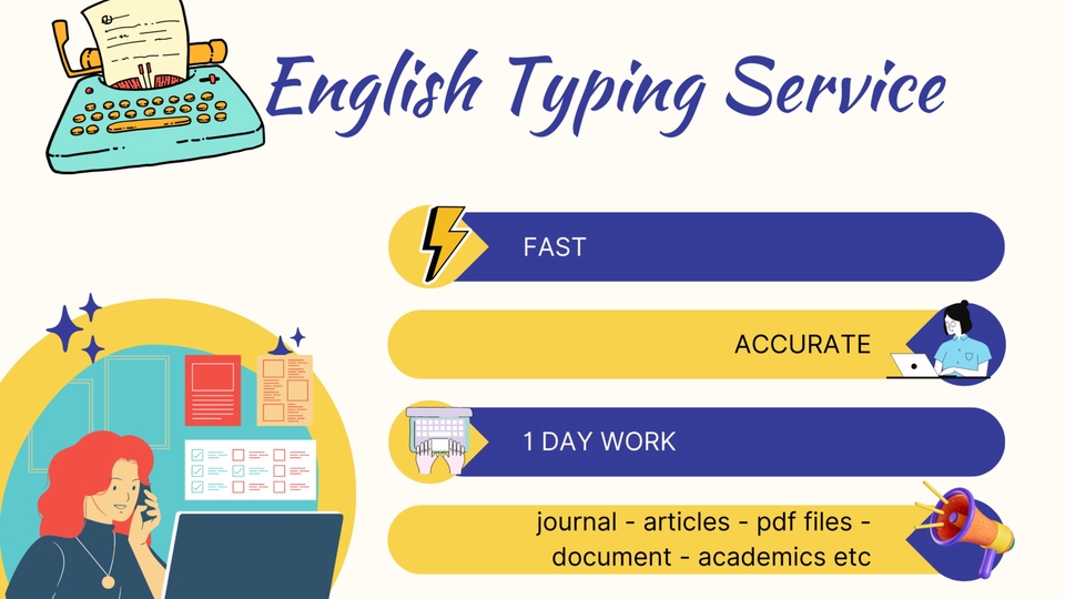Rapid English Typing Service