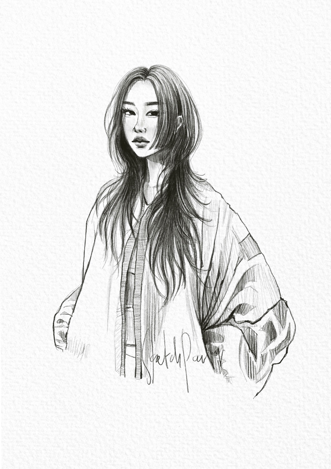 Sketsa Potrait I Gift I Dekoratif