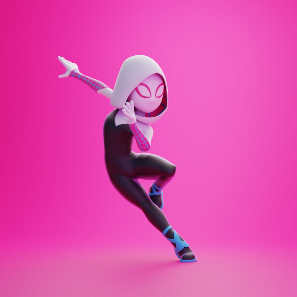 3D karakter untuk game, animasi, printing