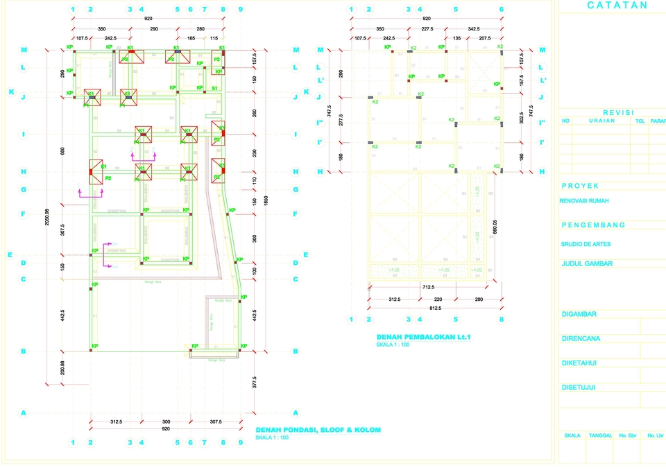 AutoCAD 2D-Shop Drawing-DED-As Built-IMB | 7000/m2 | Desain Rumah-Ruko ...
