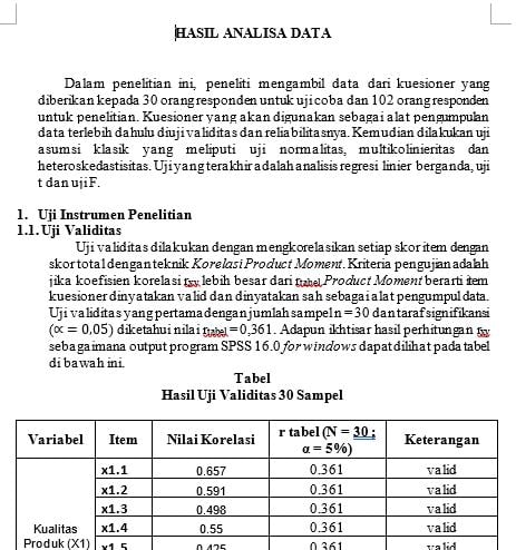 Analisis Data Penelitian SPSS dan PLS