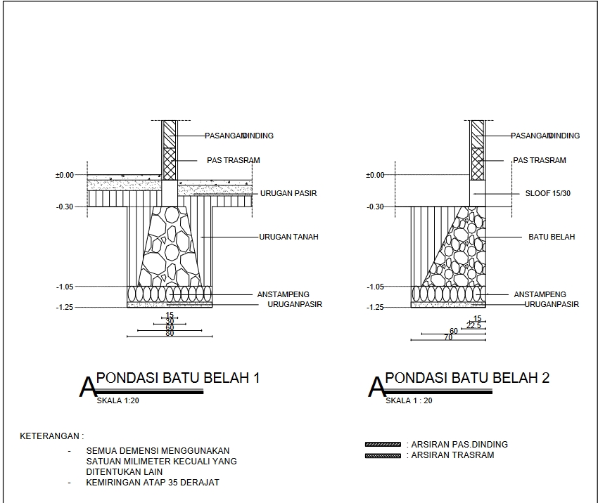 JASA GAMBAR KERJA AUTOCAD 2D