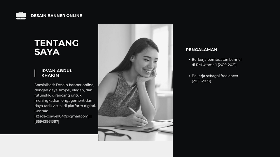 Tampil Beda dengan Banner Simpel dan Futuristik