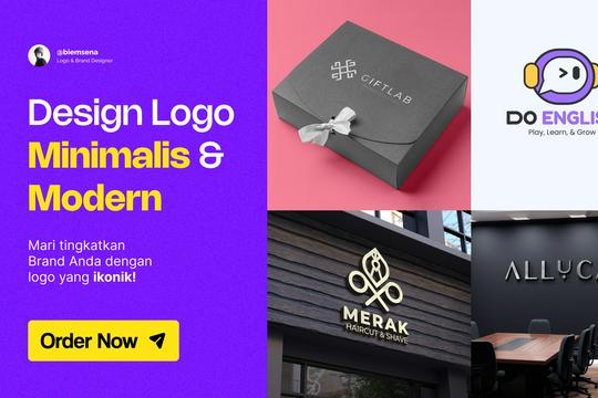 LOGO MINIMALIS, MODERN & PROFESIONAL UNTUK BISNIS ANDA