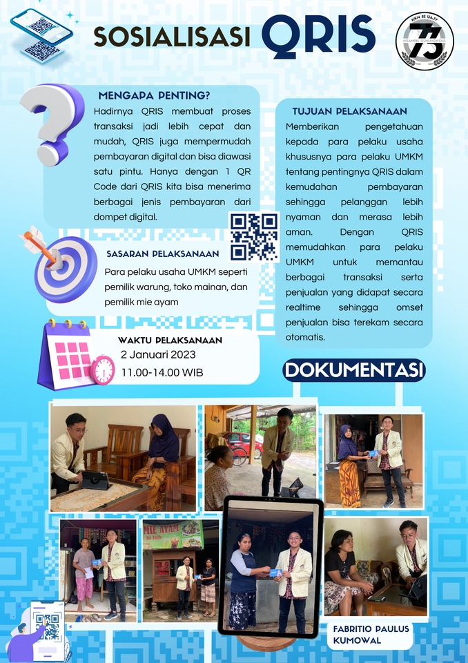 Simple Poster Infografis Desain