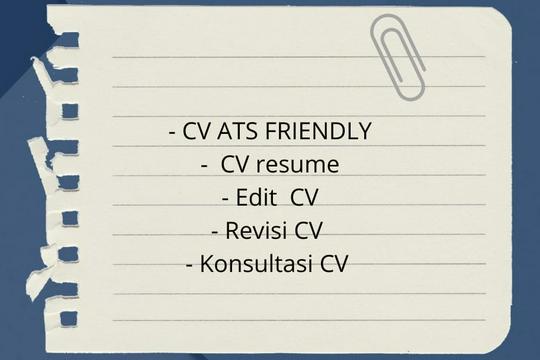 CV ATS FRIENDLTY , CV NON-ATS FRIENDLY/ PROFESSIONAL RESUME 2 HARI JADI