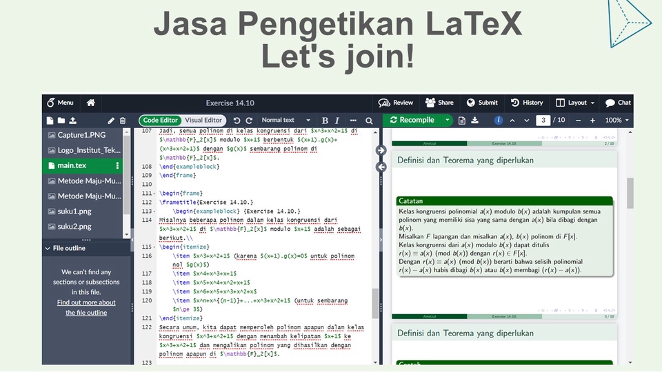 Jasa Ketik LaTeX (Overleaf)