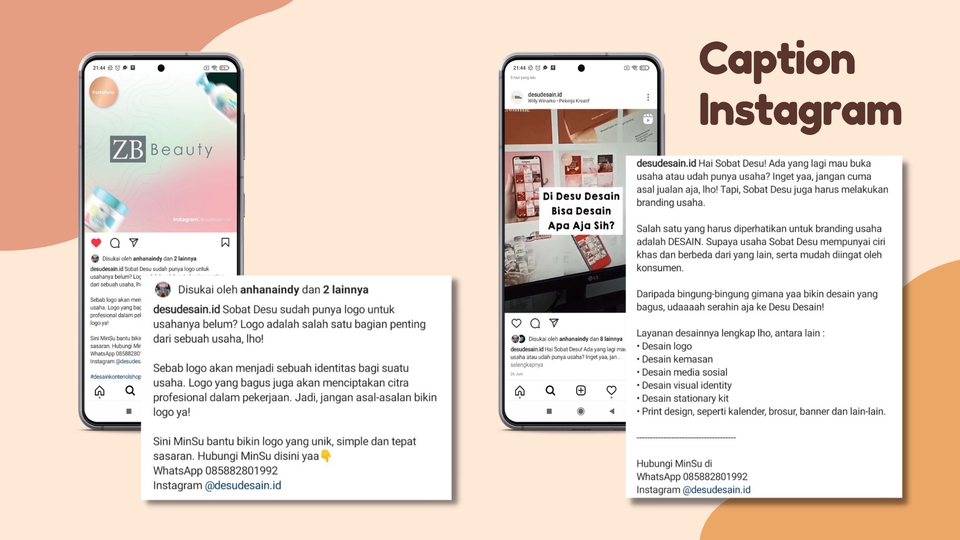 Konten/Copywriting Instagram dan Social Media