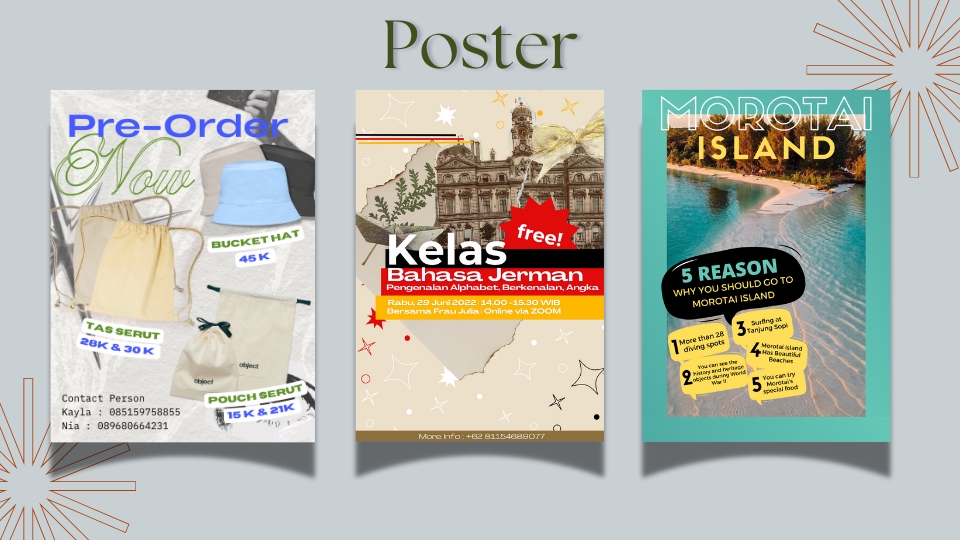 Jasa Desain Sertifikat, Poster, Kartu Nama dengan Gaya Aesthetic