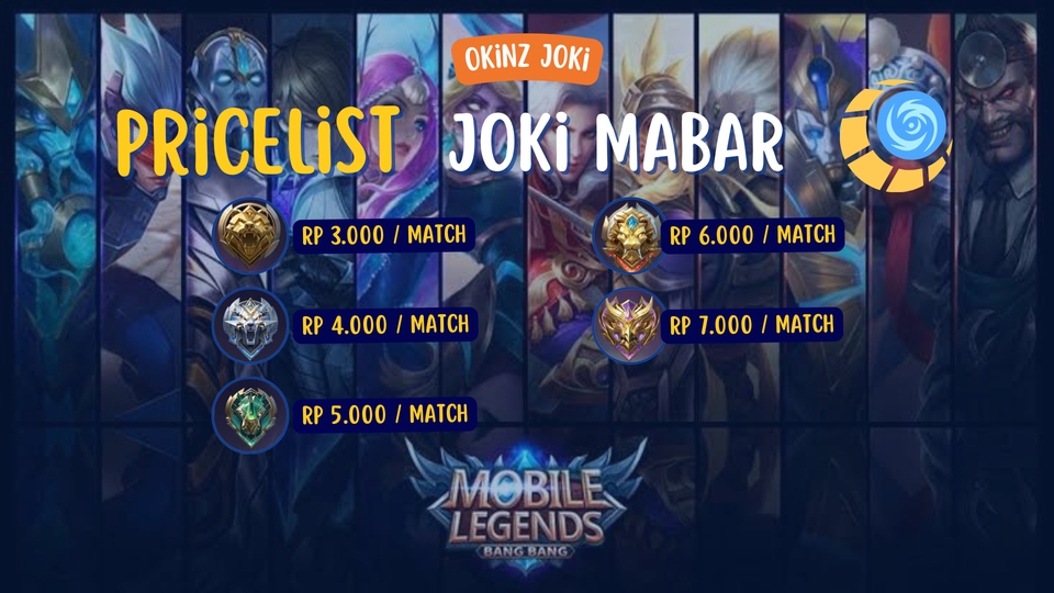Joki Mabar & Gendong Mobile Legends (Proses Cepat)