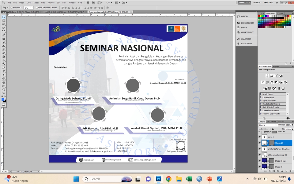 Desain Banner, Poster Seminar dan Event