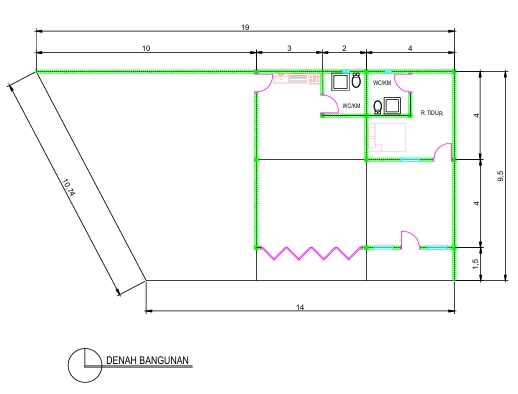 Gambar Desain Ruko Satu Tingkat