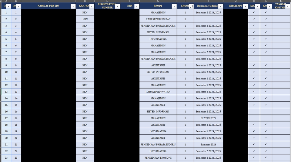 Entri Data ke Microsoft Excel