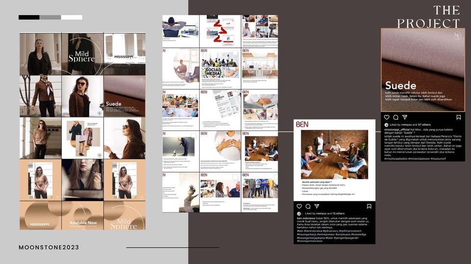 Caption social media | Copy visual + ide & referensi visual untuk caption.