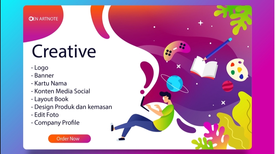 Desain kebutuhan Promosi anda mulai dari Logo dan desain lainya