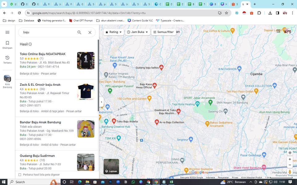 Scraping Data Base Google Maps & Marketplace