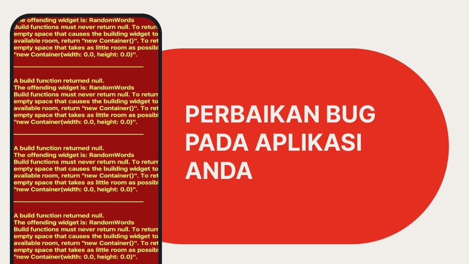 Jasa Pembuatan & Perbaikan App Mobile (Flutter), Figma ke Flutter, Bug ...