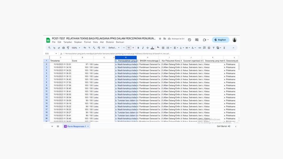 Jasa Entry data (Gform, Kobotoolbox, Excel, Spreadsheet)-Pengerjaan cepat (1-2 hari jadi)