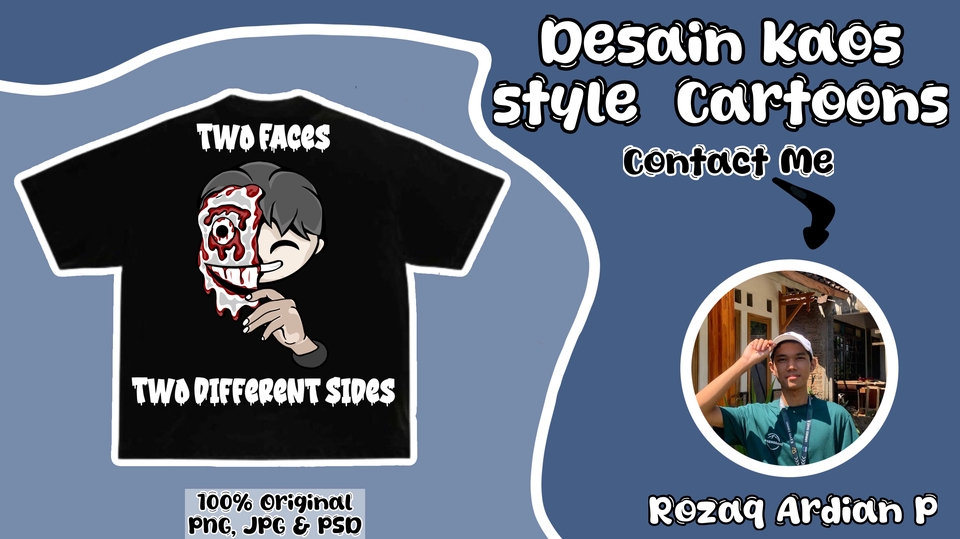 Desain Kaos dan Apparel lainnya Style Cartoons