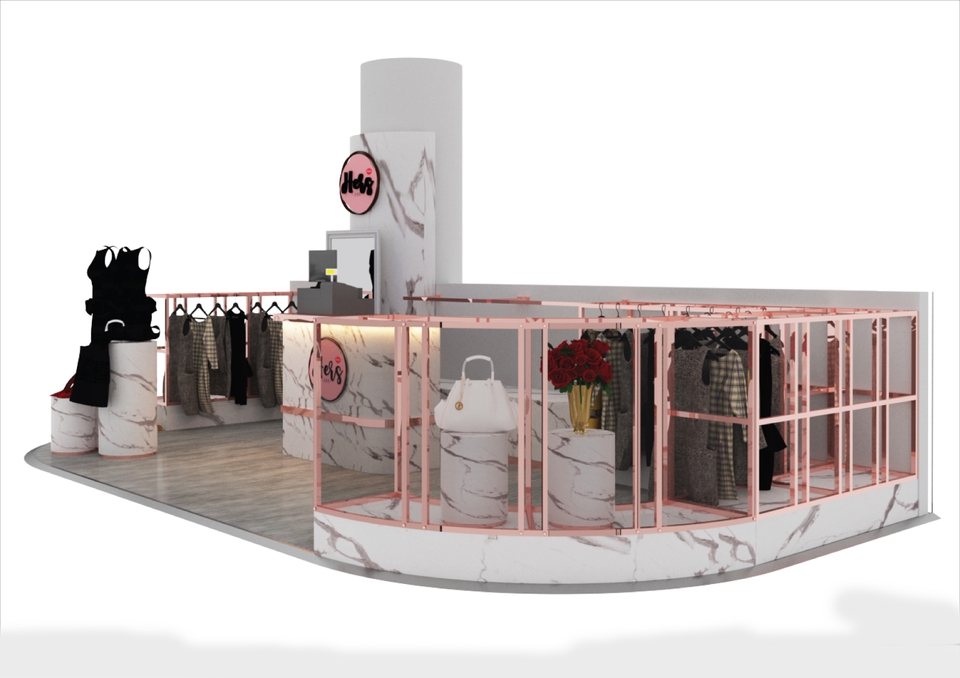 รับออกแบบงาน booth shelf stand display shop