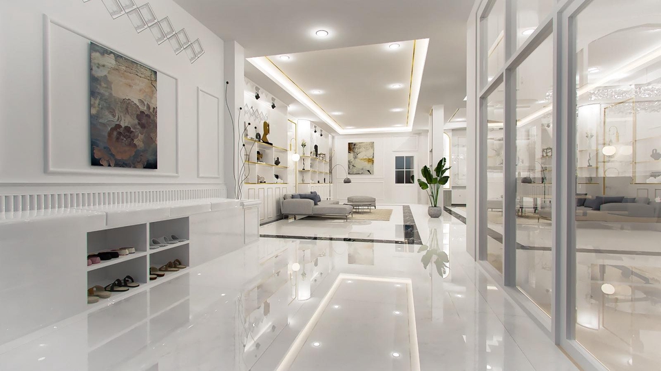 Render Perspective interior and exterior