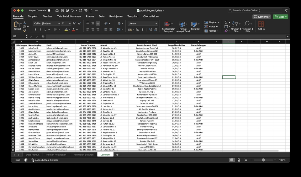 Jasa Entri Data Akurat dan Cepat untuk Excel, Google Sheets, dan Database