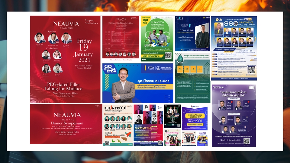 รับออกแบบ Logo Kv poster banner backdrop standy ครบจบสำหรับสายงานสัมนา งานประชุม งานEvent ทุกแบบ