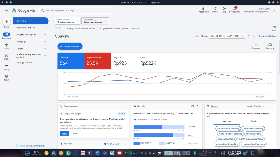 Paket Lengkap : Website + Hosting + Domain + Iklan Google Ads