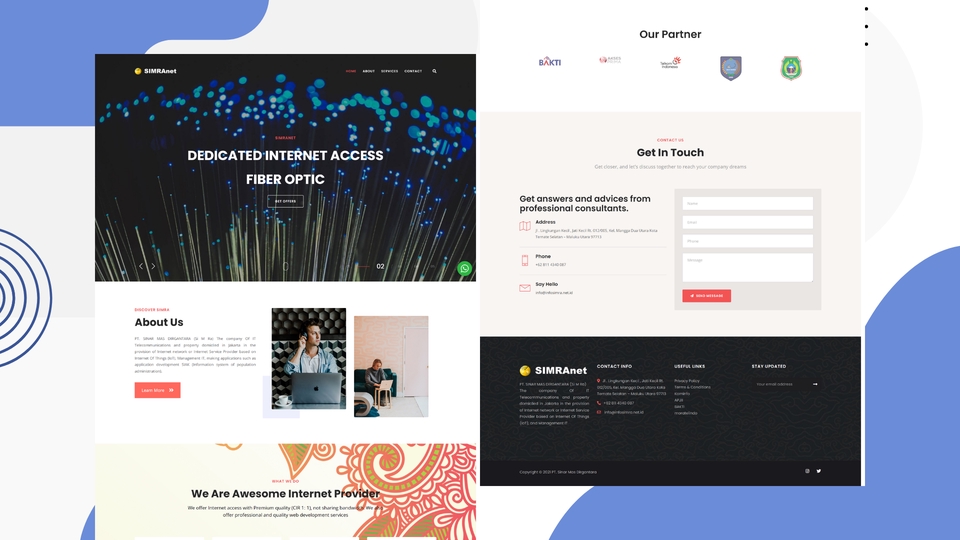 Website Company Profile Responsive, Elegan, Modern
