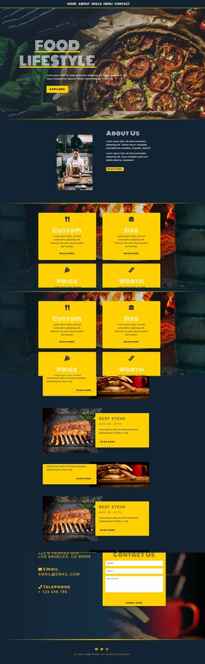 พัฒนาเว็บไซต์ เว็บไซต์หน้าเดียว (Landing Page),portfolio ด้วย HTML5/CSS/JS แบบ reposnsive