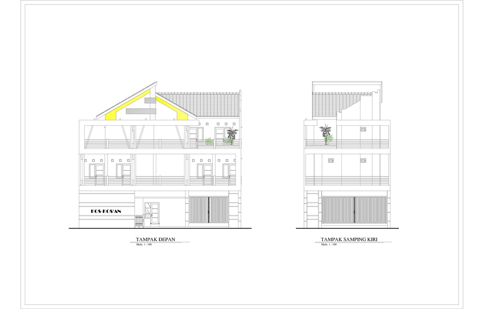 Desain Bangunan 2D Rumah, Ruko, Gedung, Sekolah, Gudang, Rumah sakit ...