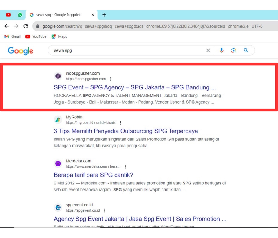 Jasa SEO Proffesional Garansi Page One