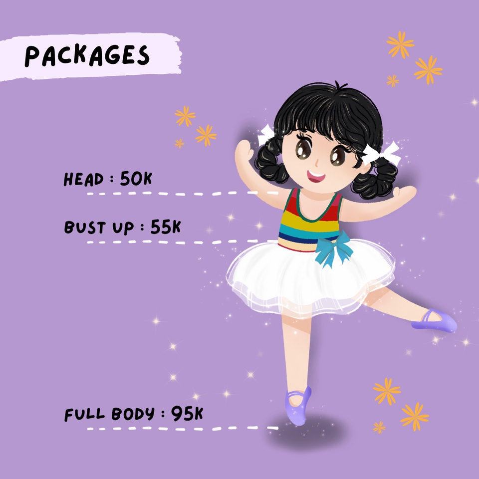 Ilustrasi karakter kartun custom