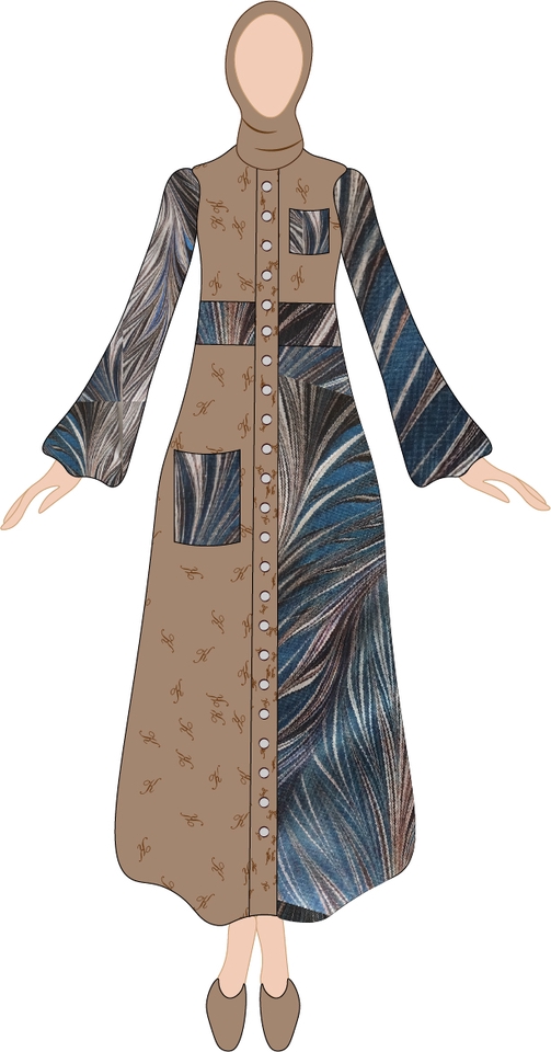 Desain Sketch Baju ready to wear, dress, tugas fashion design