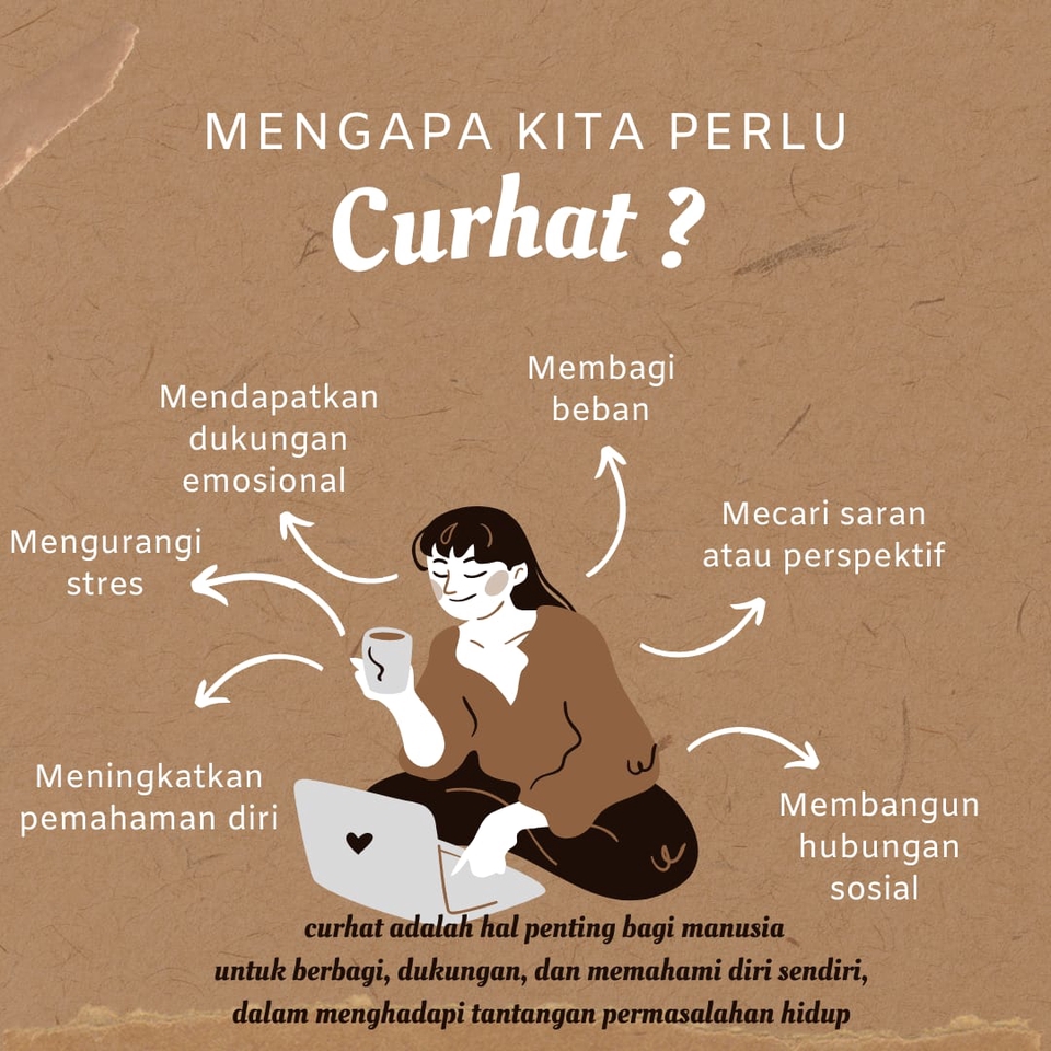 Pendengar baik ( curhat )