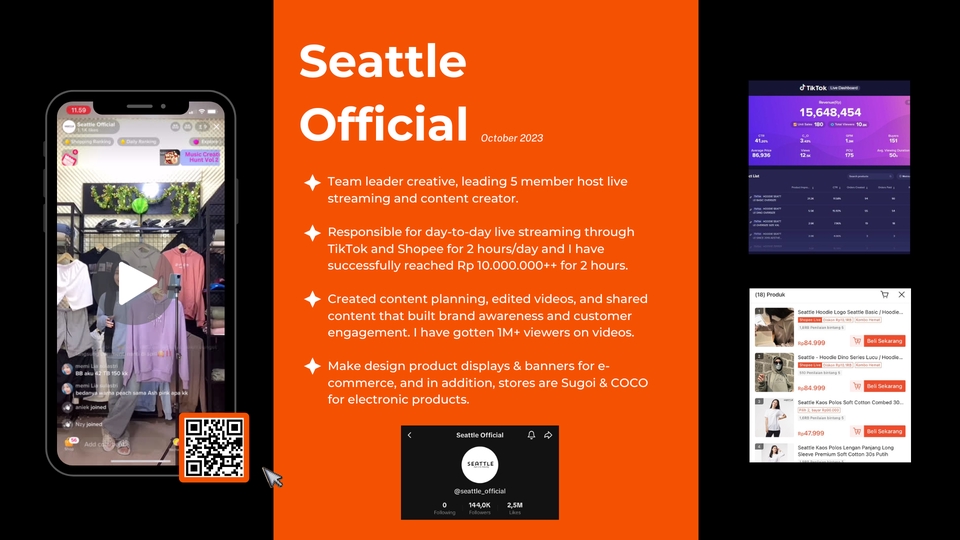 HOST LIVE STREAMING 2 JAM SHIFT MALAM TIKTOK SHOPEE REMOTE