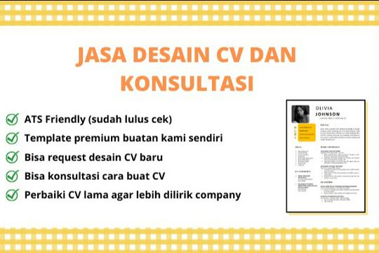 CV/RESUME ATS FRIENDLY + KONSULTASI AGAR LEBIH DILIRIK HRD