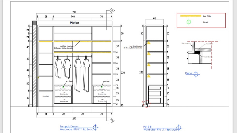 Gamker Tampak & Potongan-Detail
