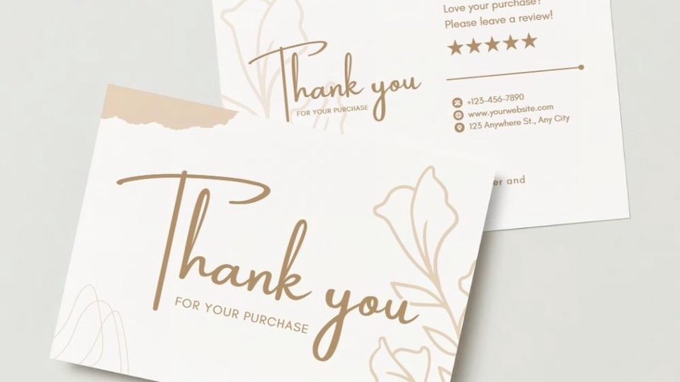 Thank You Card Template