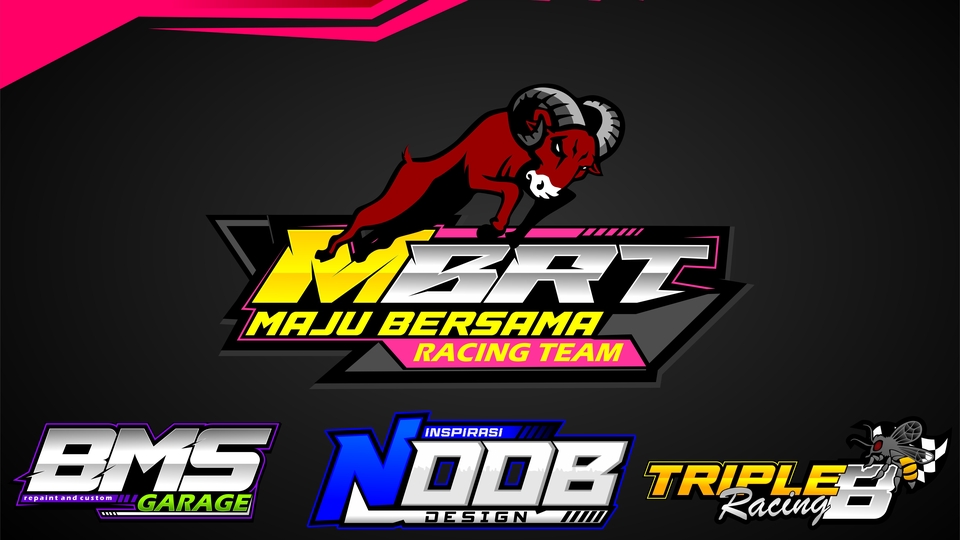 Saya akan mendesain logo tim balap tomotif/ logo racing yang keren