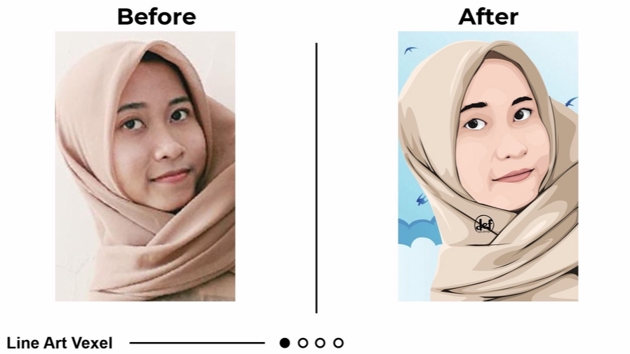 Vector Vexel/Kartun 1 Hari Jadi