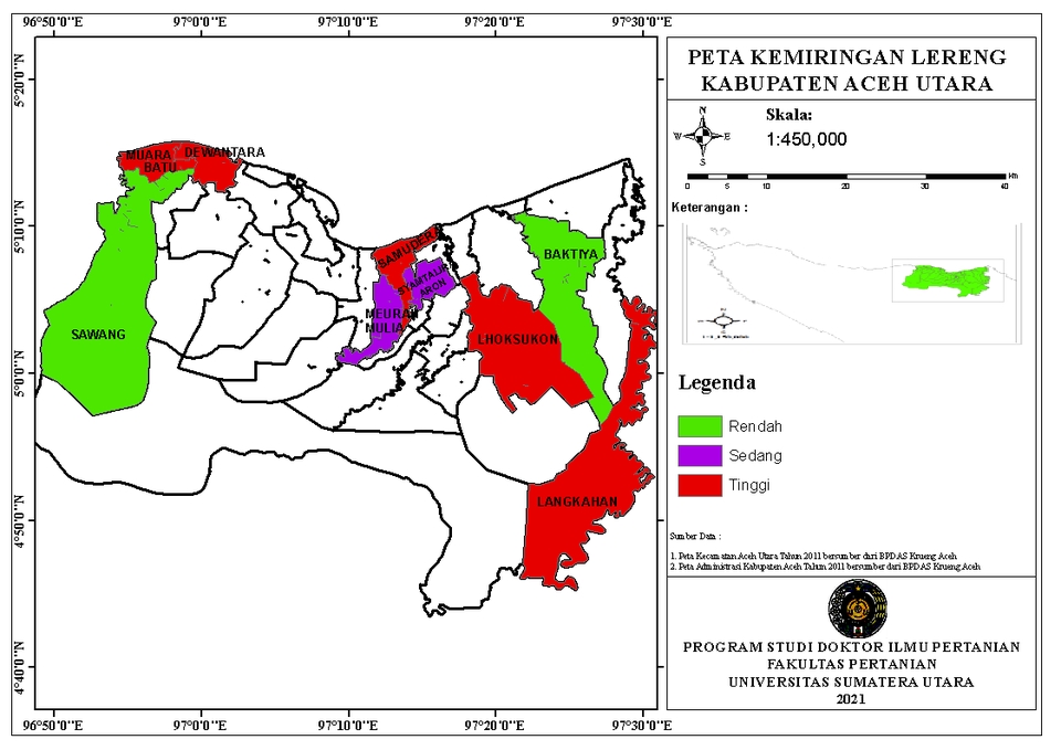 Jasa Pembuatan Layout Peta Menggunakan Arcgis