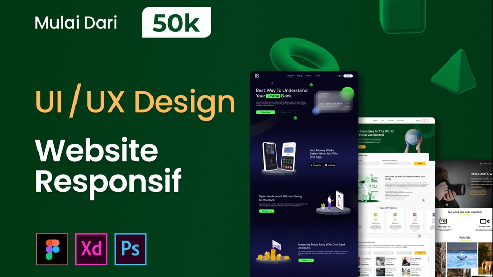 Desain Profesional Tampilan Website UI/UX dan Responsive
