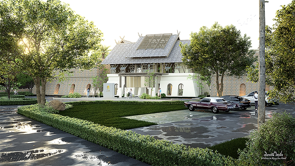 3D Render perspective Exterior, Interior