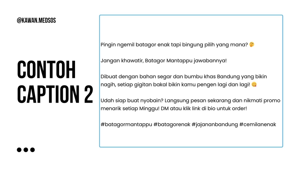Jasa Penulisan Caption Postingan Instagram