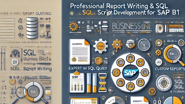 พัฒนารายงาน SAP B1 | ฟอร์ม, Report, SQL Query, Dashboard