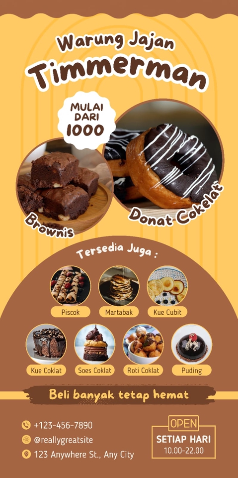 banner iklan produk menarik dan menu