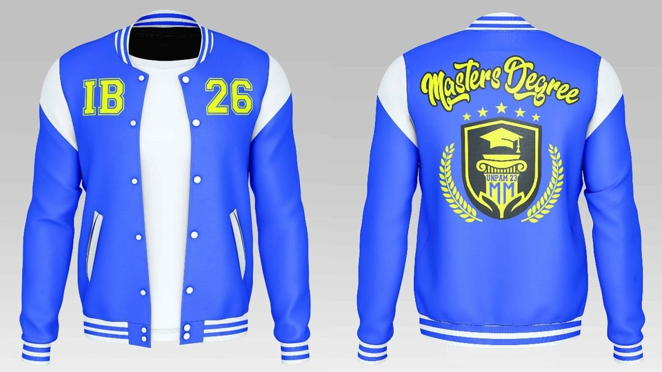 DESAIN JAKET VARSITY UNTUK KORPORASI / KOMUNITAS / KELAS, dll.