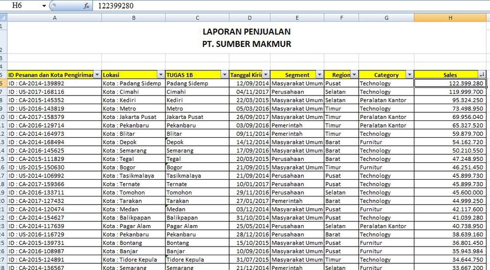 JASA ENTRY DAN OLAH DATA EXCEL (HLOOKUP DAN VLOOKUP JUGA BISA)