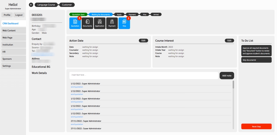 CRM Web application [Full Service ตั้งแต่เริ่มยังใช้งานได้จริง]